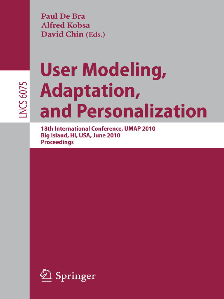 User Modeling for Telecommunication Applications Experiences and Practical Implications | PDF ...
