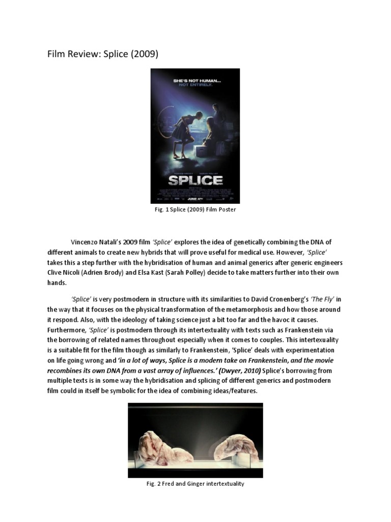 Film Review: Splice (2009) | PDF | Science | Philosophical Science
