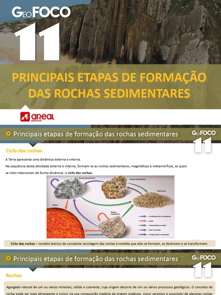 Etapas da Formação das Rochas Sedimentares | PDF | Intemperismo | Erosão