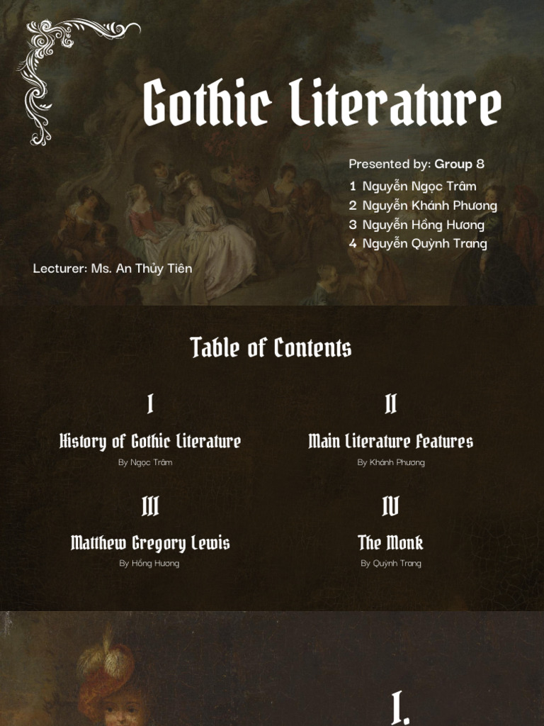 Group 8 - Gothic Literature | PDF | Gothic Fiction