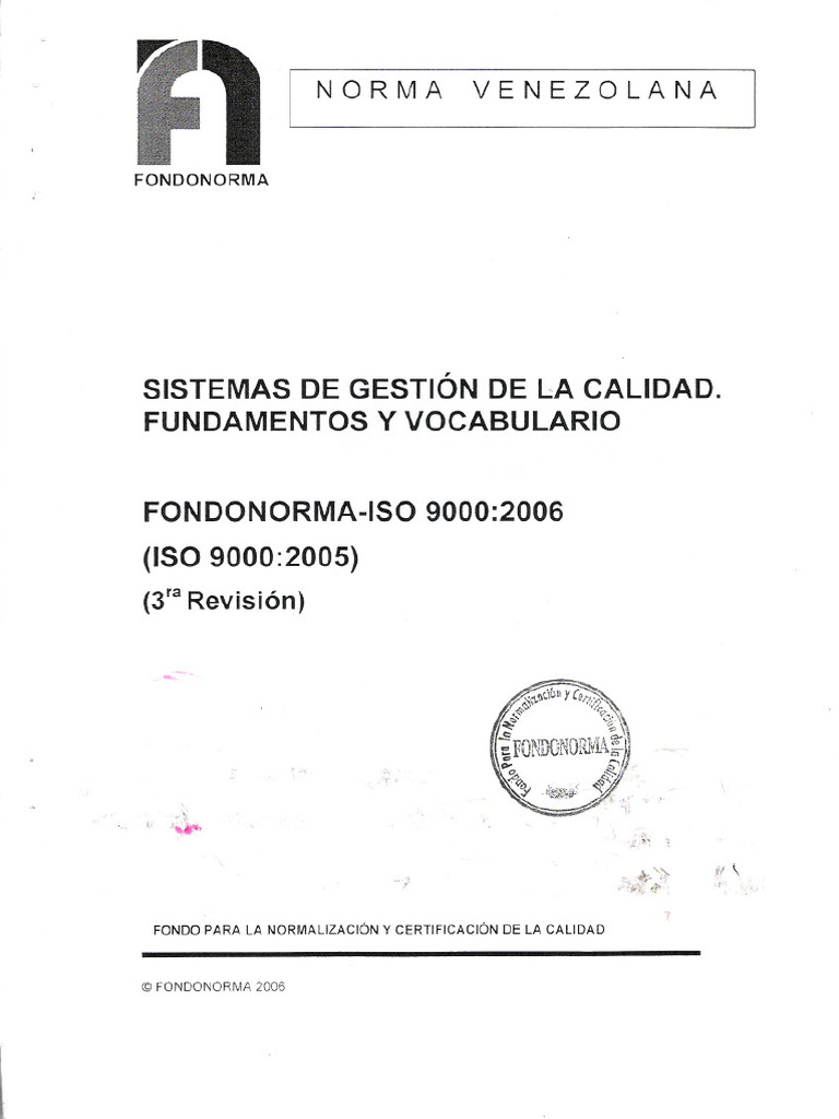 Iso 9000 2005 | PDF