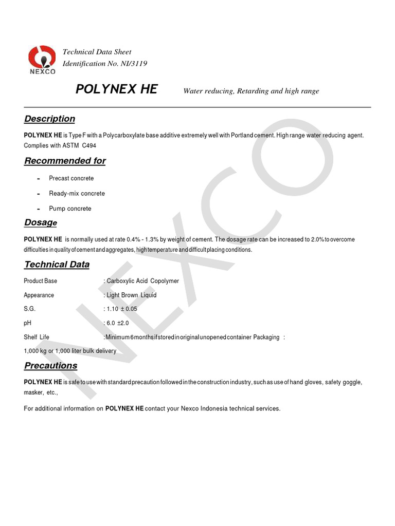 TDS Polynex HE | PDF