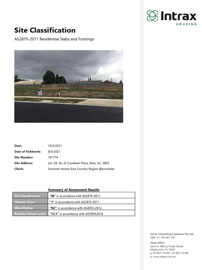 161774-GEO-Site Classification Report A 94524 | PDF | Geotechnical ...