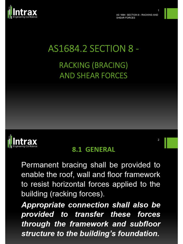 Bracing PPT | PDF | Framing (Construction) | Wall