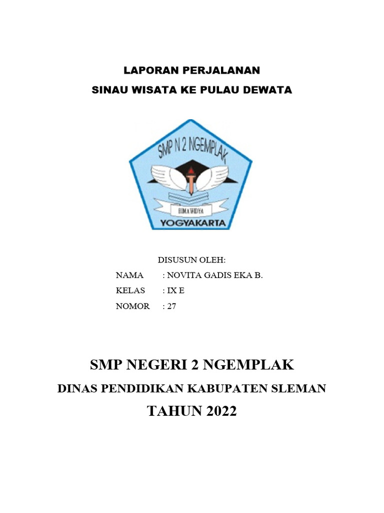 Laporan Sinau Wisata KLS Ix TH 2022-2023 | PDF | Ilmu Sosial