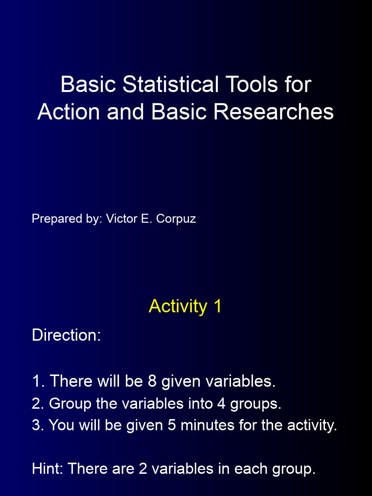 Measurement Levels and Stat Tool | PDF | Level Of Measurement | Statistics