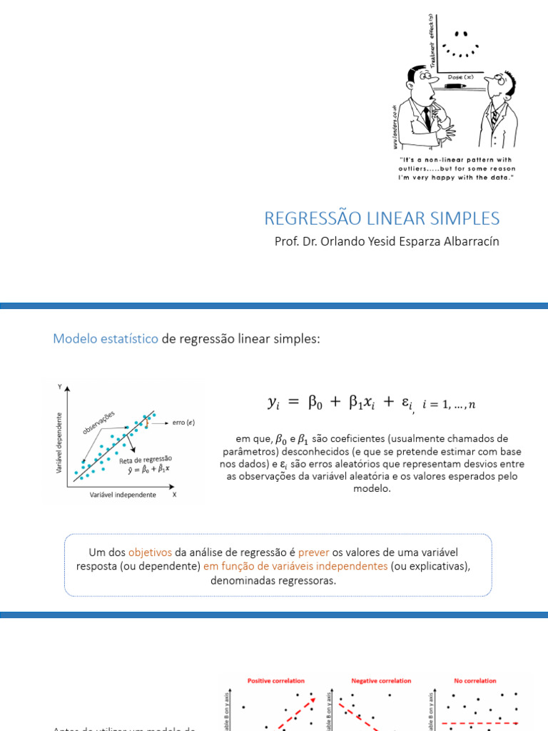 Regressão linear_2023 | PDF | Regressão linear | Método dos mínimos ...
