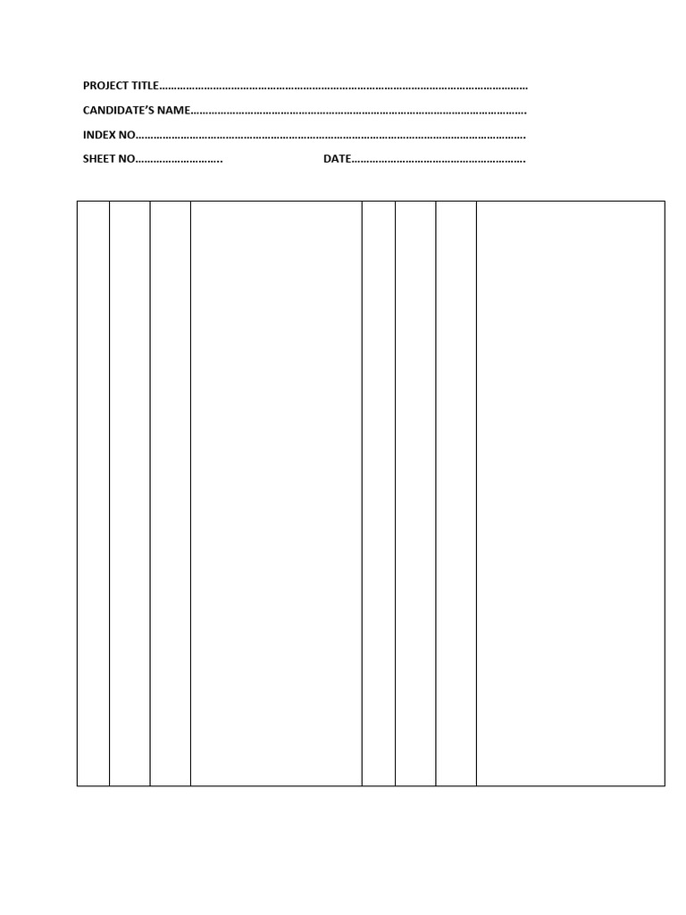 Taking Off Sheet-1 | PDF