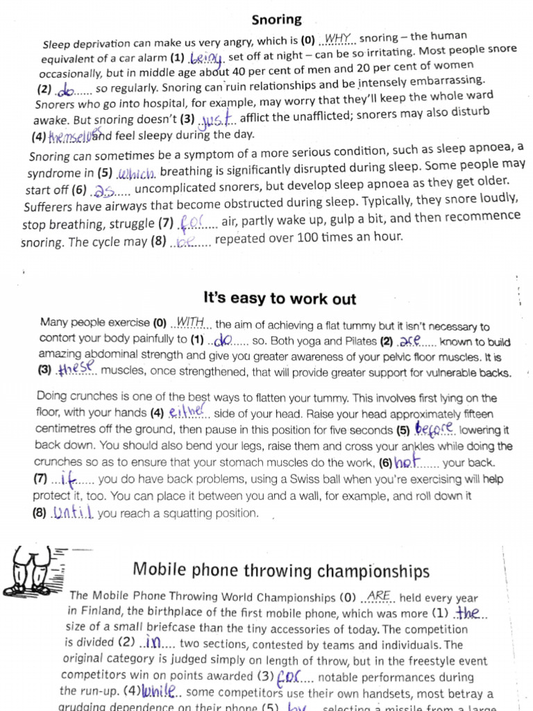 Open Cloze Units 6 To 10 | PDF