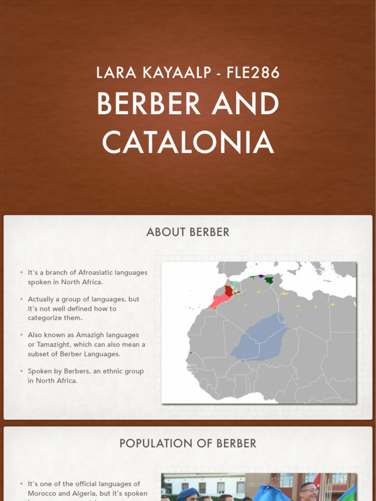 Berber and Catalonia | PDF | Language Arts & Discipline