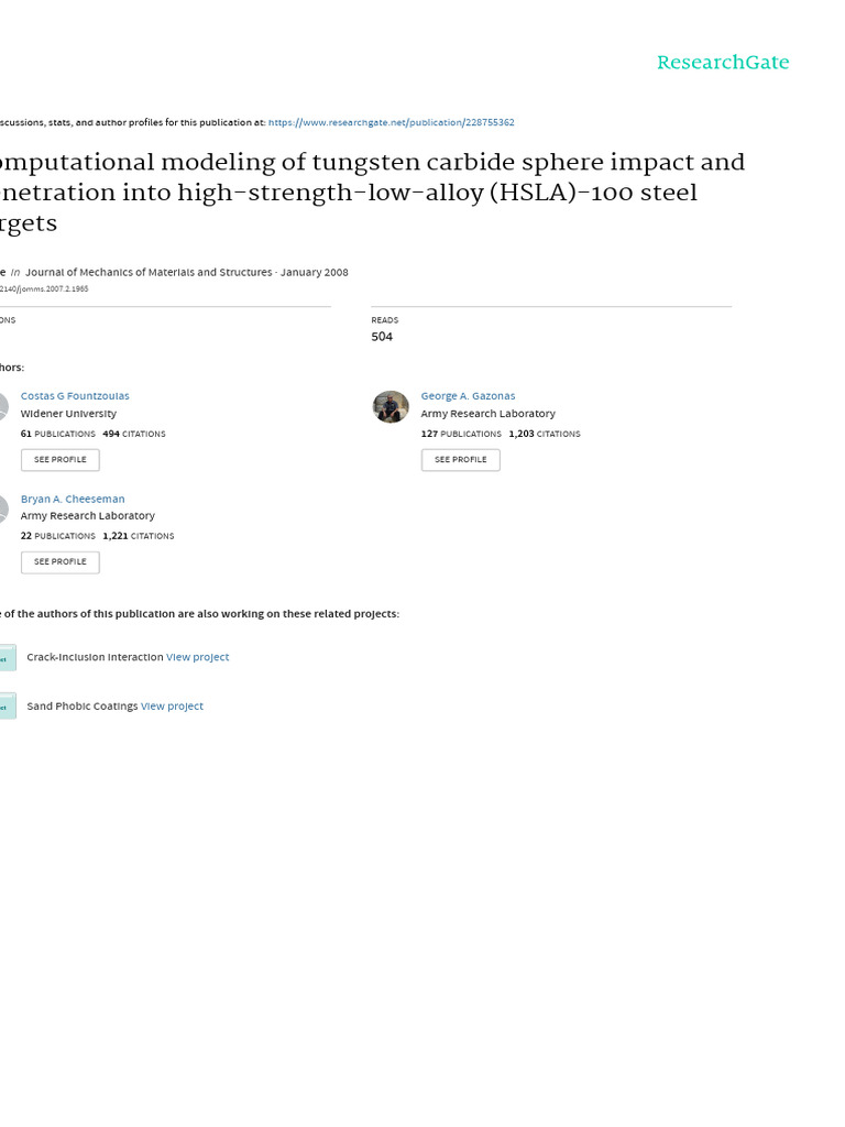 Computational_modeling_of_tungsten_carbide_sphere_ | PDF | Young's ... Computational_modeling_of_tungsten_carbide_sphere_ | PDF | Young's ...