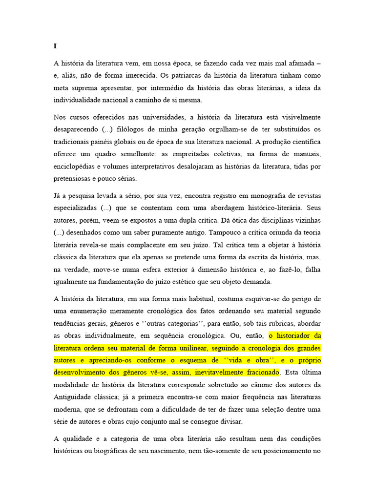 Hans Robert Jauss - A História Da Literatura Como Provocação À Teoria ...