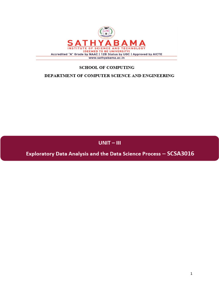 UNIT-3 | PDF | Data Analysis | Statistics UNIT-3 | PDF | Data Analysis | Statistics
