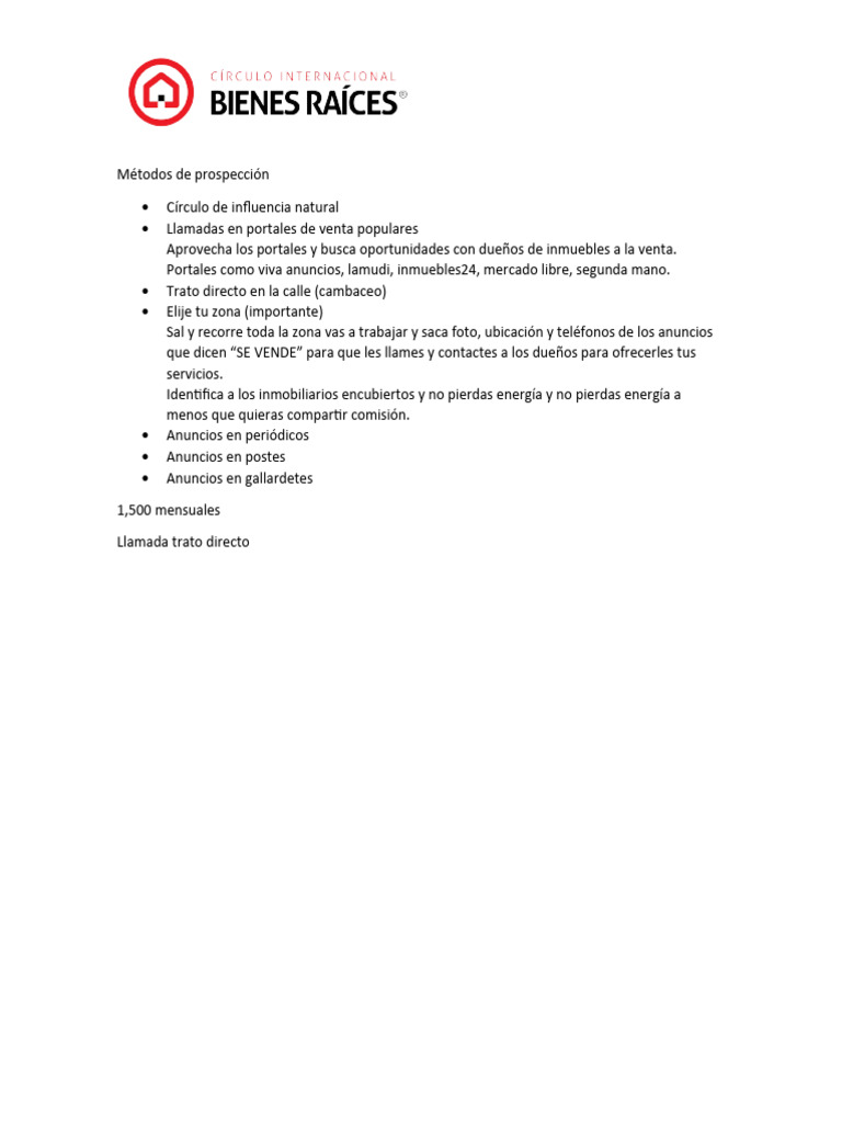 Métodos de Prospección ZB - Mario-1 | PDF | Marketing