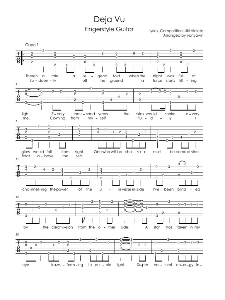 TABS Deja Vu Revised | PDF