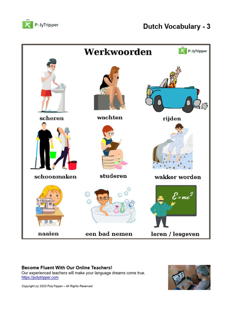 Dutch Vocabulary 3 | PDF | Fluency | Behavior Modification