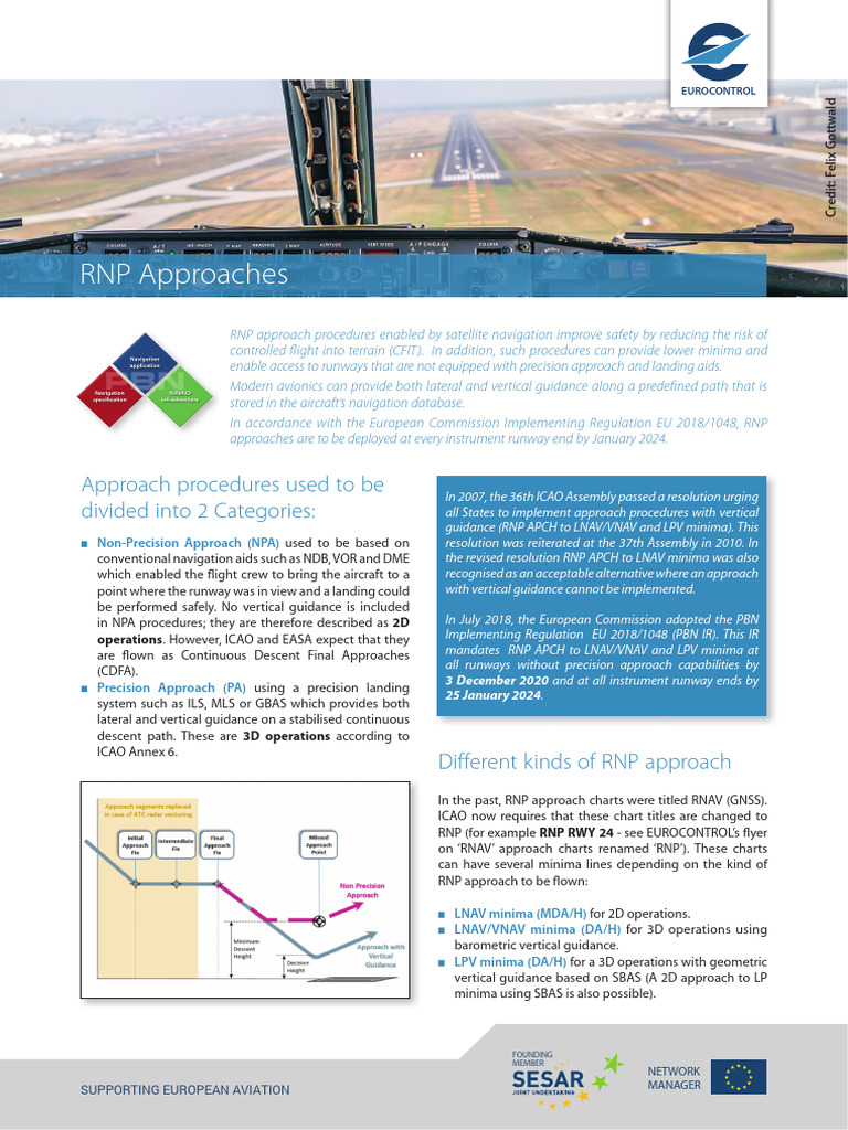 Factsheet RNP Approaches | PDF | Aircraft | Transport Safety