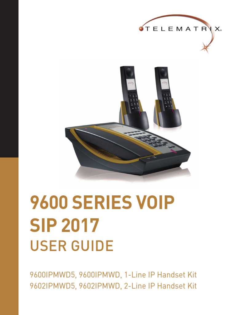 TMX 9600SeriesVoIP UG SIP2017 | PDF | Computer Network | Session Initiation Protocol