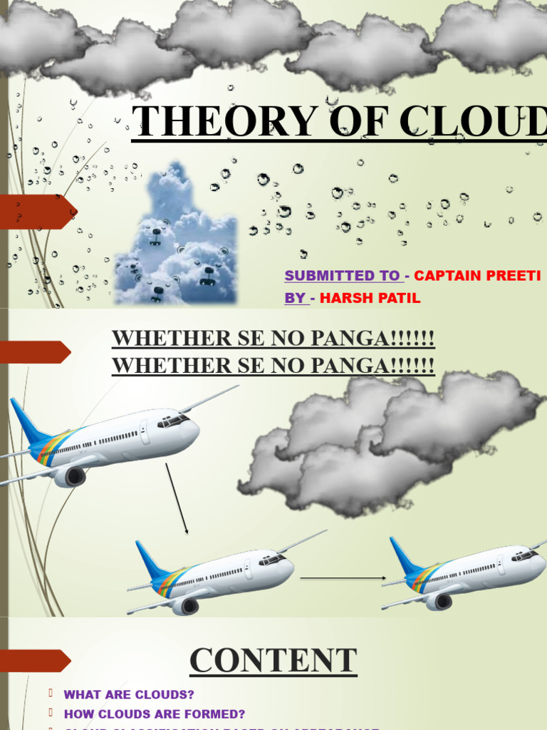 Theory of Clouds | Download Free PDF | Cloud | Meteorological Phenomena