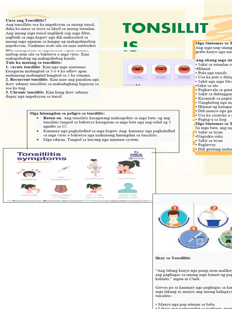Unsa Ang Tonsillitis | PDF
