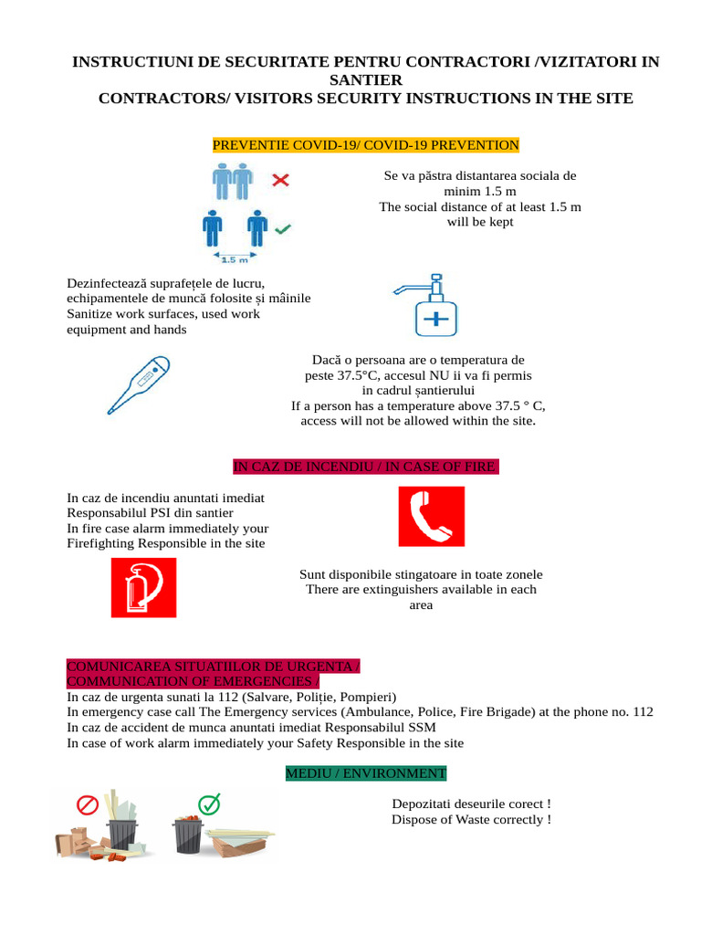 Ipssm Vizitatori Santier | PDF | Occupational Safety And Health | Public Safety