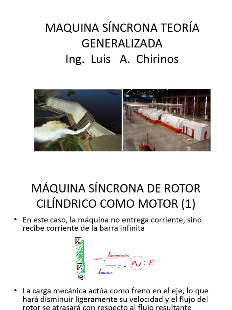 MAQUINA SÍNCRONA -D | PDF | Oscilación | Corriente eléctrica