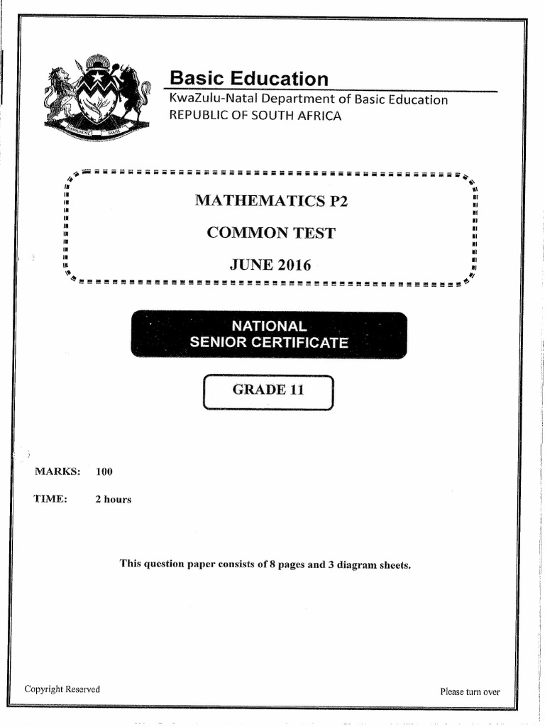 Maths p2 June Qpmemo | PDF