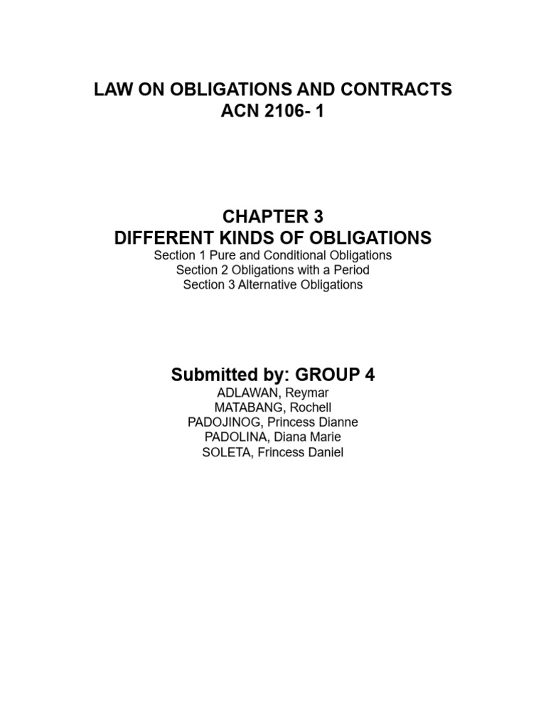 CHAPTER 3 Sec. 1-3 | PDF | Lease | Law And Economics