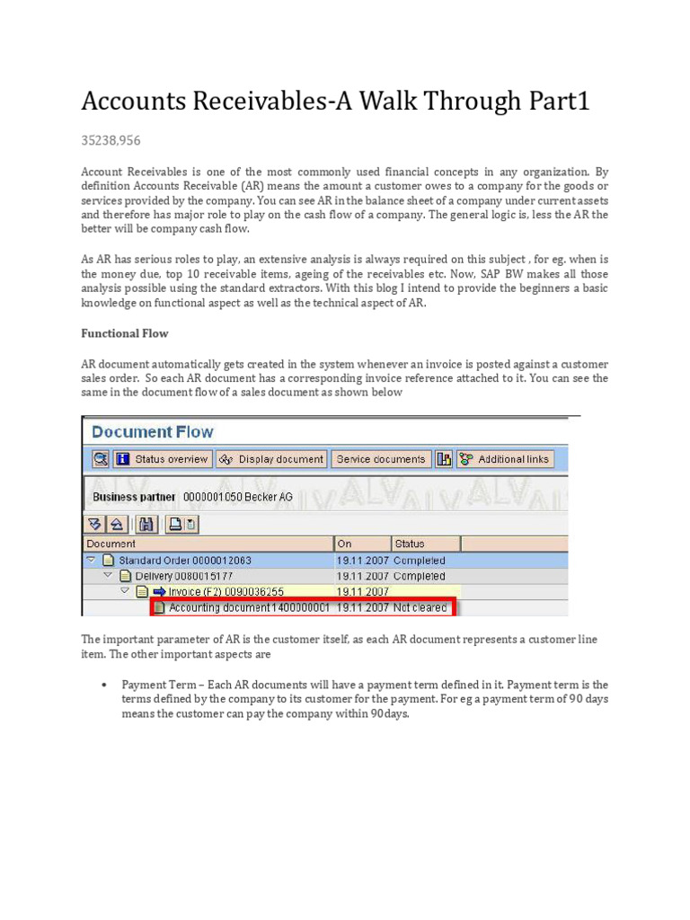 Accounts Receivables | PDF | Business | Computing