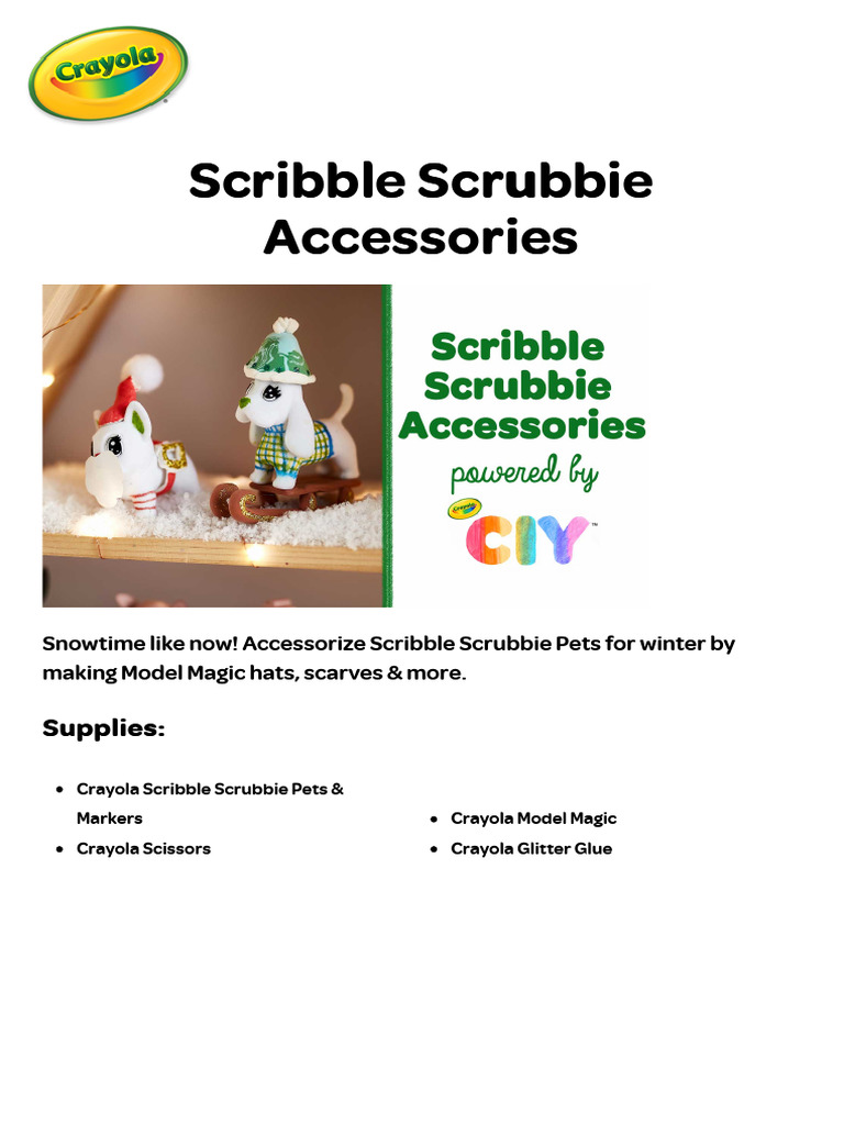 DIY Scribble Scrubbie Accessories - Crafts - Crayola - Com - Crayola CIY, DIY Crafts For Kids ...