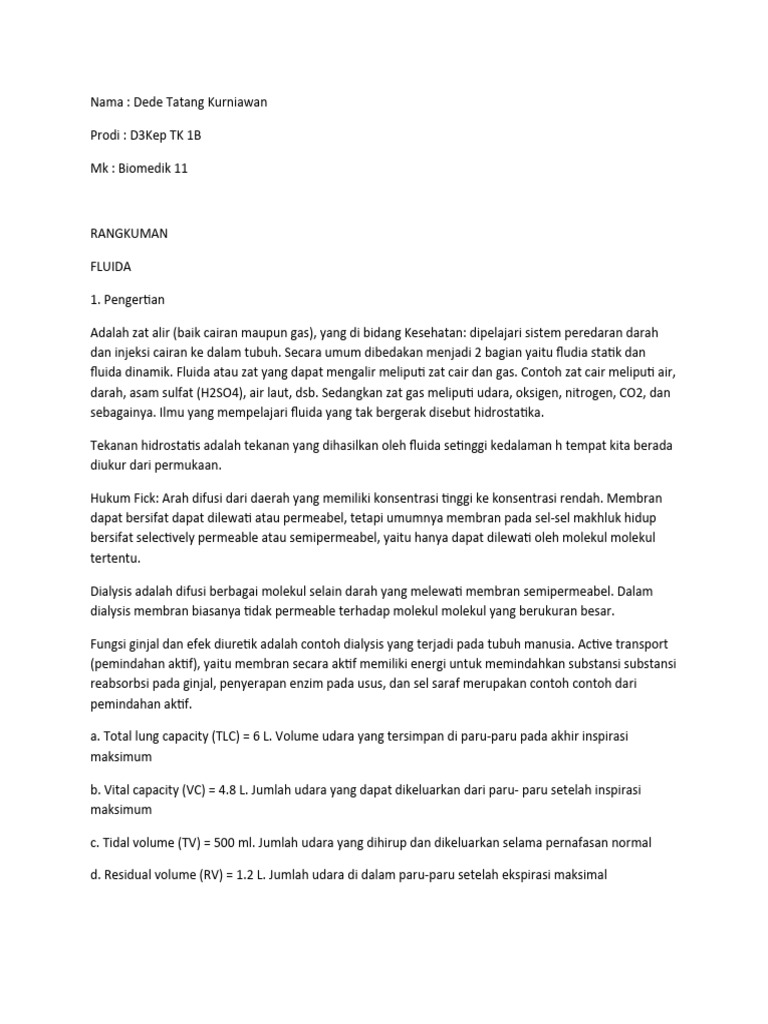 Rangkuman Biomedik 2 | PDF