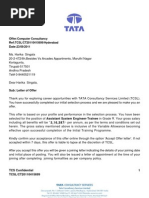 TCS Offer Letter PDF | PDF | Arbitration | Intellectual Property