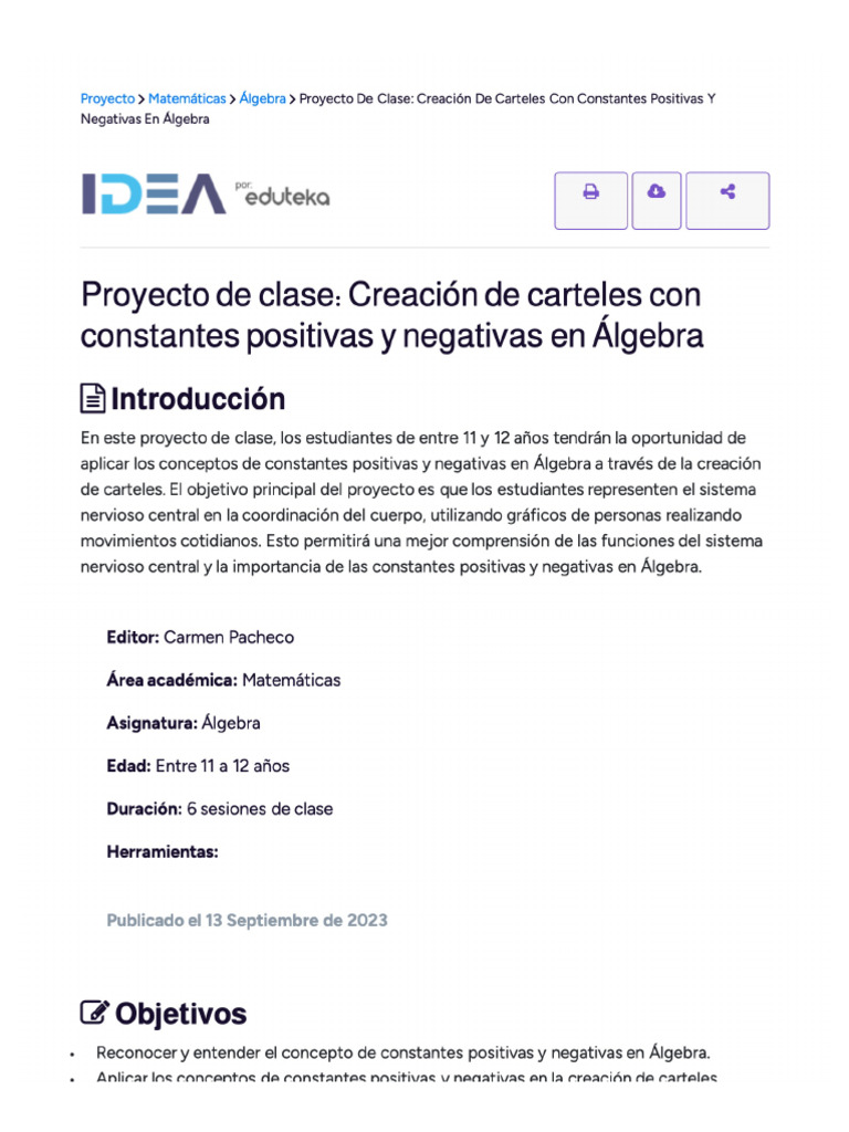 Proyecto De Clase_ Creación De Carteles Con Constantes Positivas Y ...