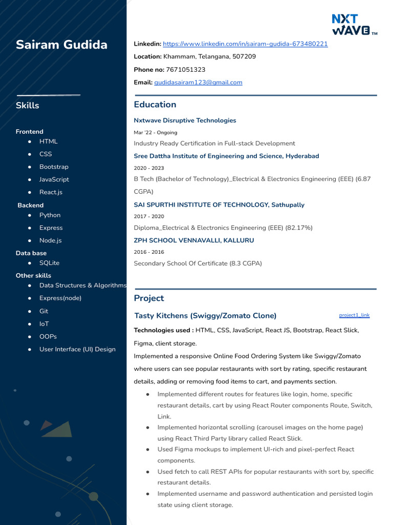 Sairam_2023-06-29-133224-2-2 | PDF | Web Development | Software
