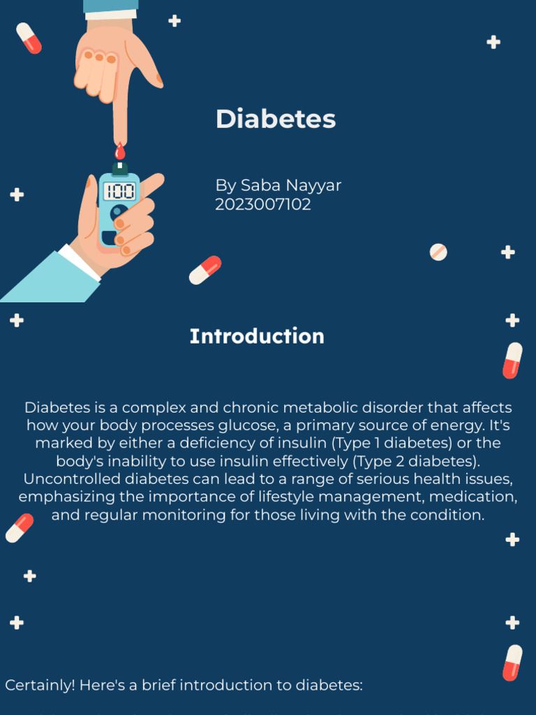 (Diabetes) Presentation | PDF | Diabetes Management | Chronic Condition