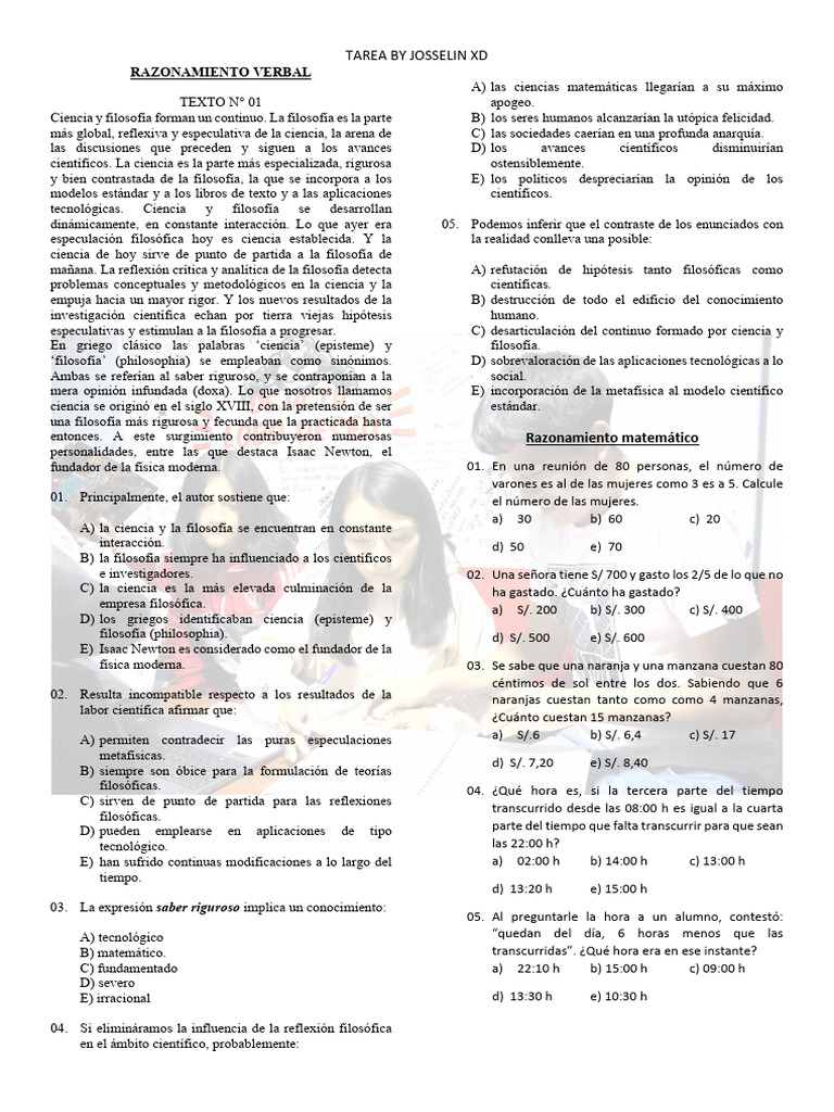 Tarea RV - RM | Descargar gratis PDF | Science | Observación