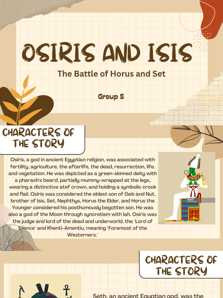 The Battle of Horus and Set | PDF | Osiris | Isis