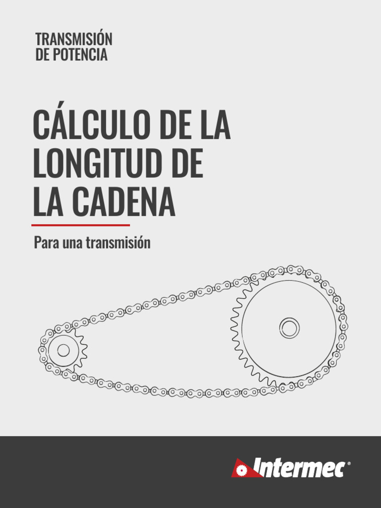 Cálculo de La Longitud de La Cadena | PDF | Engranaje | Bienes de consumo