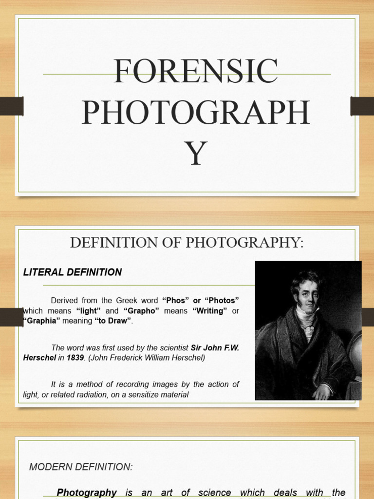 Forensic Photography (Prelim) | PDF | Exposure (Photography) | Camera
