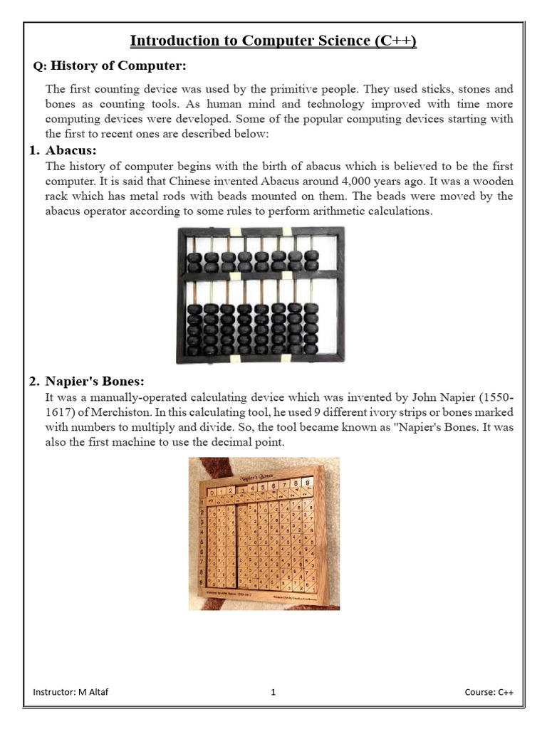 C++ Lecture 1 | PDF | Computer Data Storage | Computer Hardware