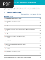 Igcse Mathematics Formula Booklet | PDF | Behavior Modification | Learning