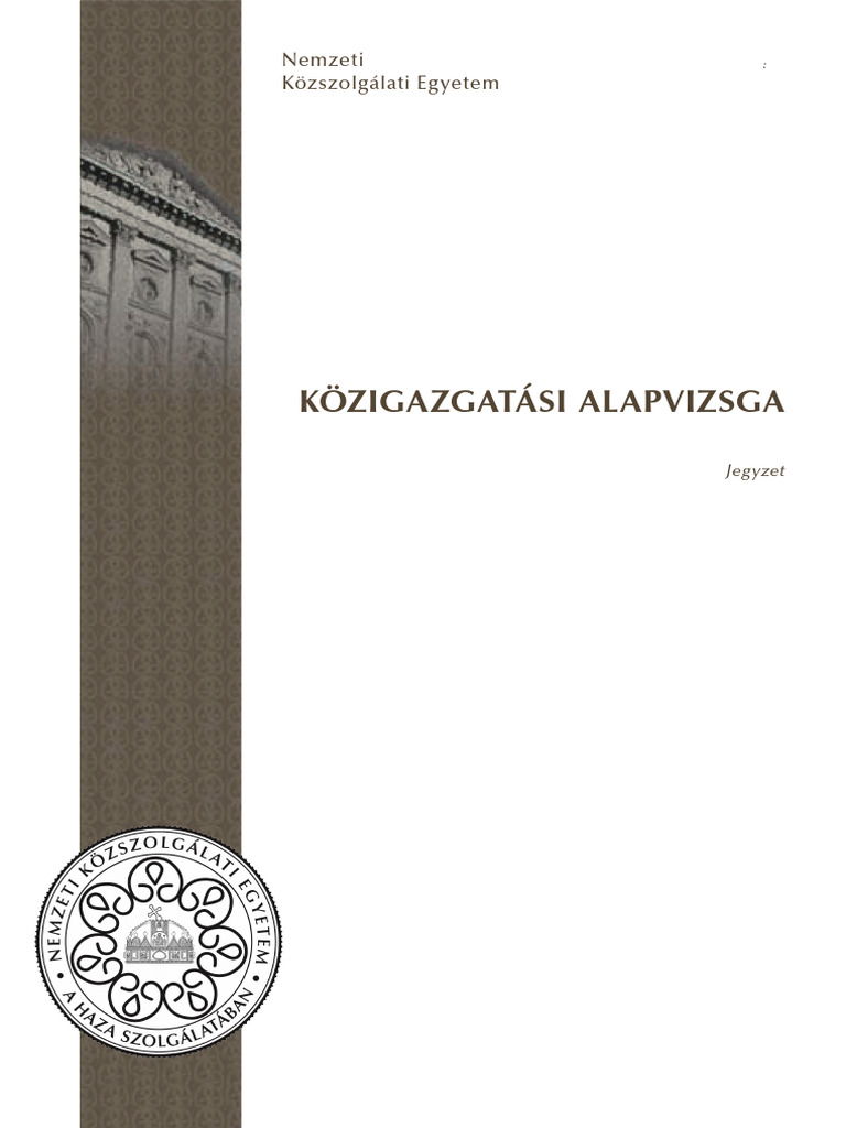 Kozigazgatasi Alapvizsga Tankonyv 2016 | PDF Kozigazgatasi Alapvizsga Tankonyv 2016 | PDF