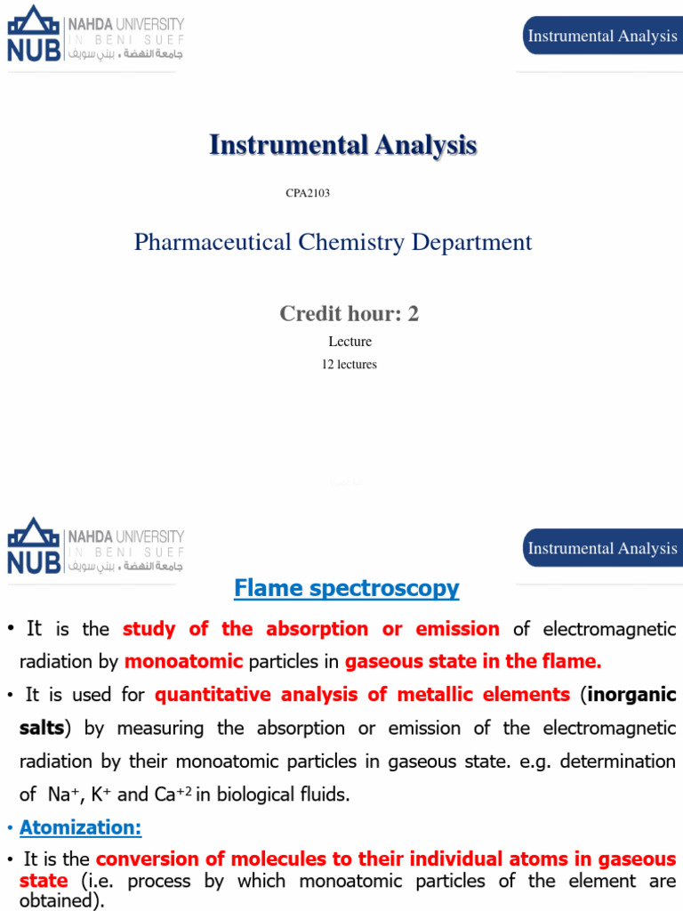 Flame Spectroscopy (Lecture 6) Clinical | PDF | Emission Spectrum | Spectroscopy