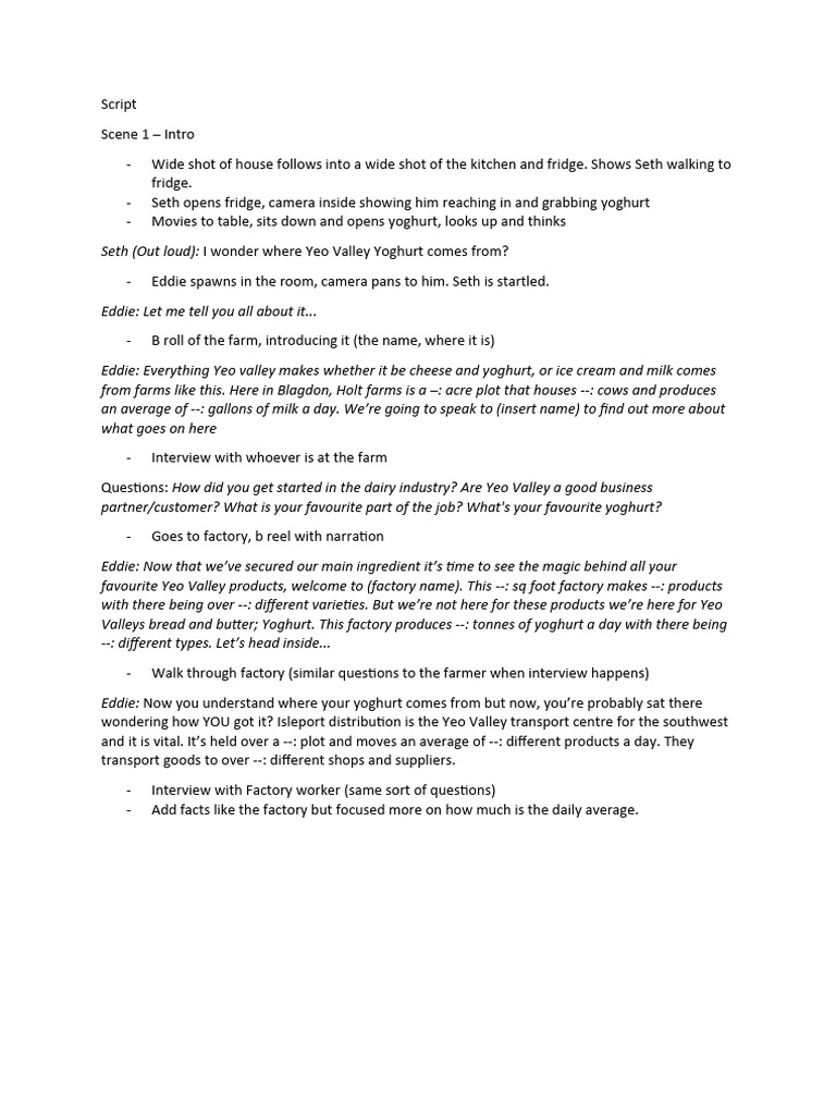 Farm To Fridge Script 3 | PDF | Home & Garden