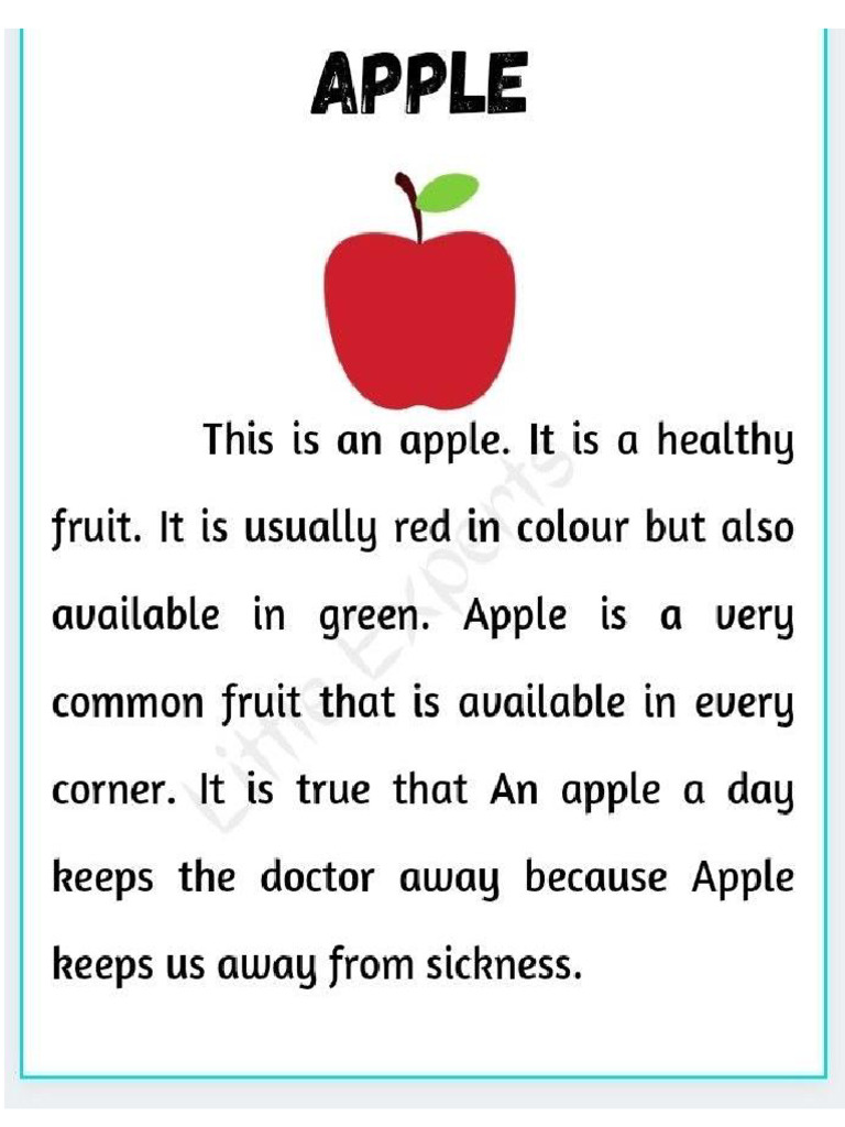 apple paragraph | PDF