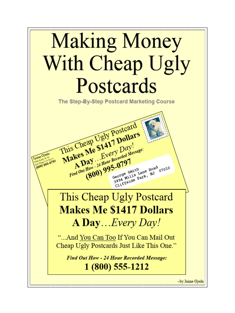 Profiting from Ugly Postcards | PDF | Postcard | Printer (Computing)