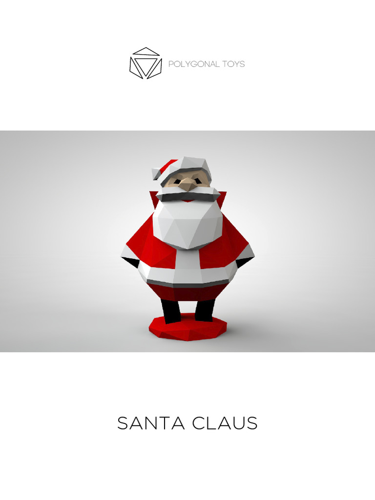 Santa Claus Papercraft Tutorial PDF | PDF | Adhesive | Manufactured Goods