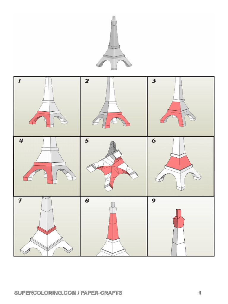 Eiffel Tower Paper Crafts | PDF