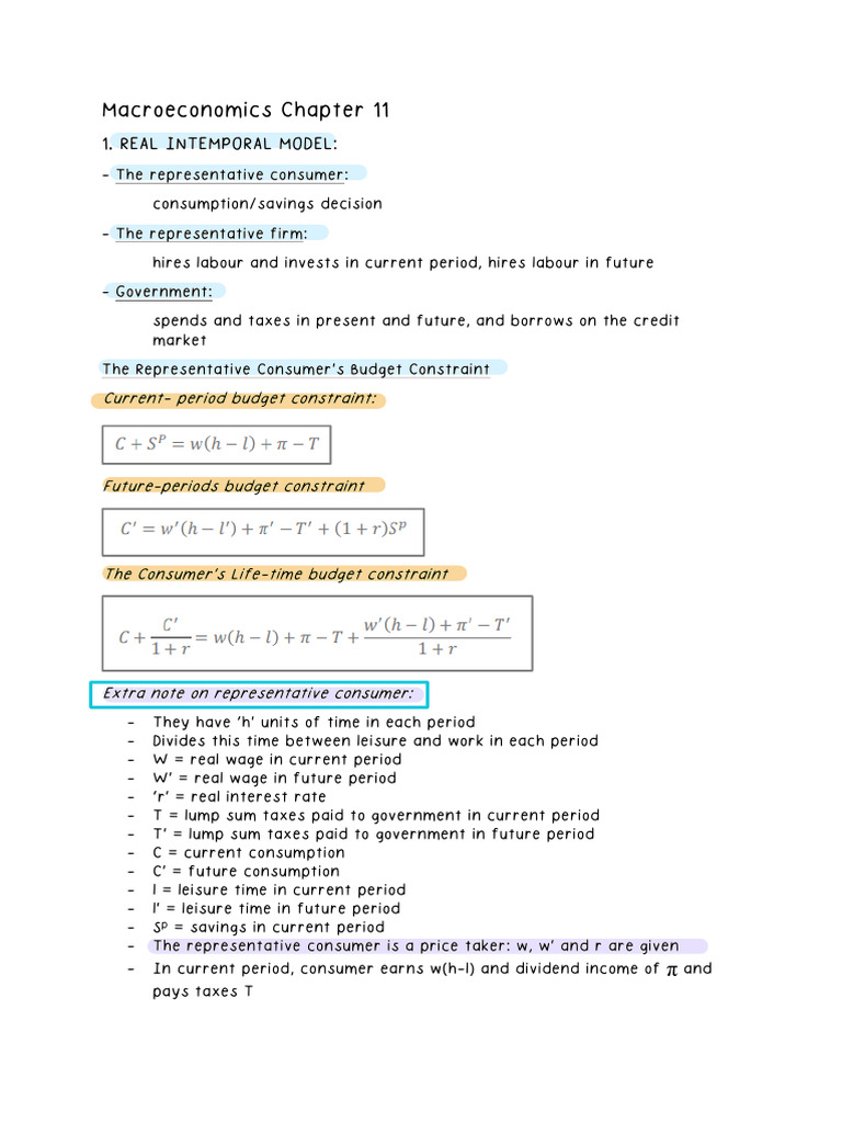 Macroeconomics A2 Updated | PDF | Labour Economics | Consumption ...