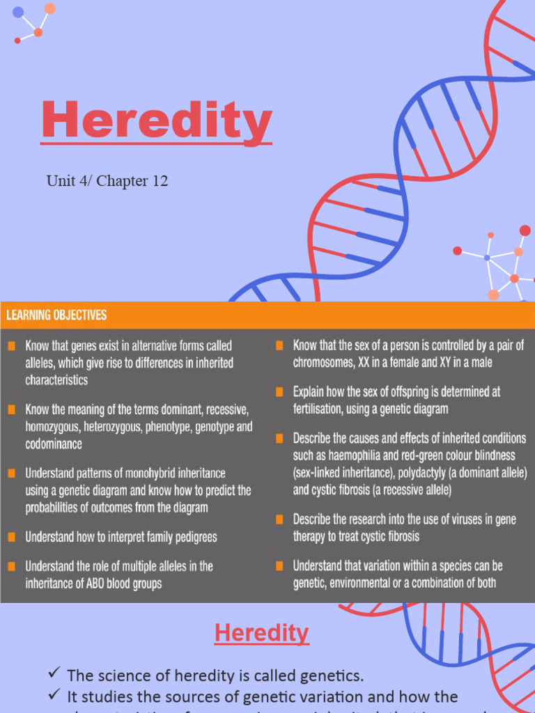 Heredity | PDF | Dominance (Genetics) | Zygosity